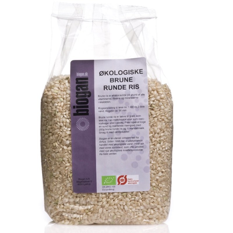 biogan - Ekologisk brunt runt ris
